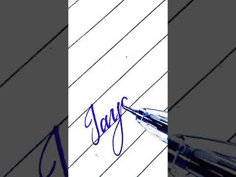 writing a name "Jayant" in cursive #shorts