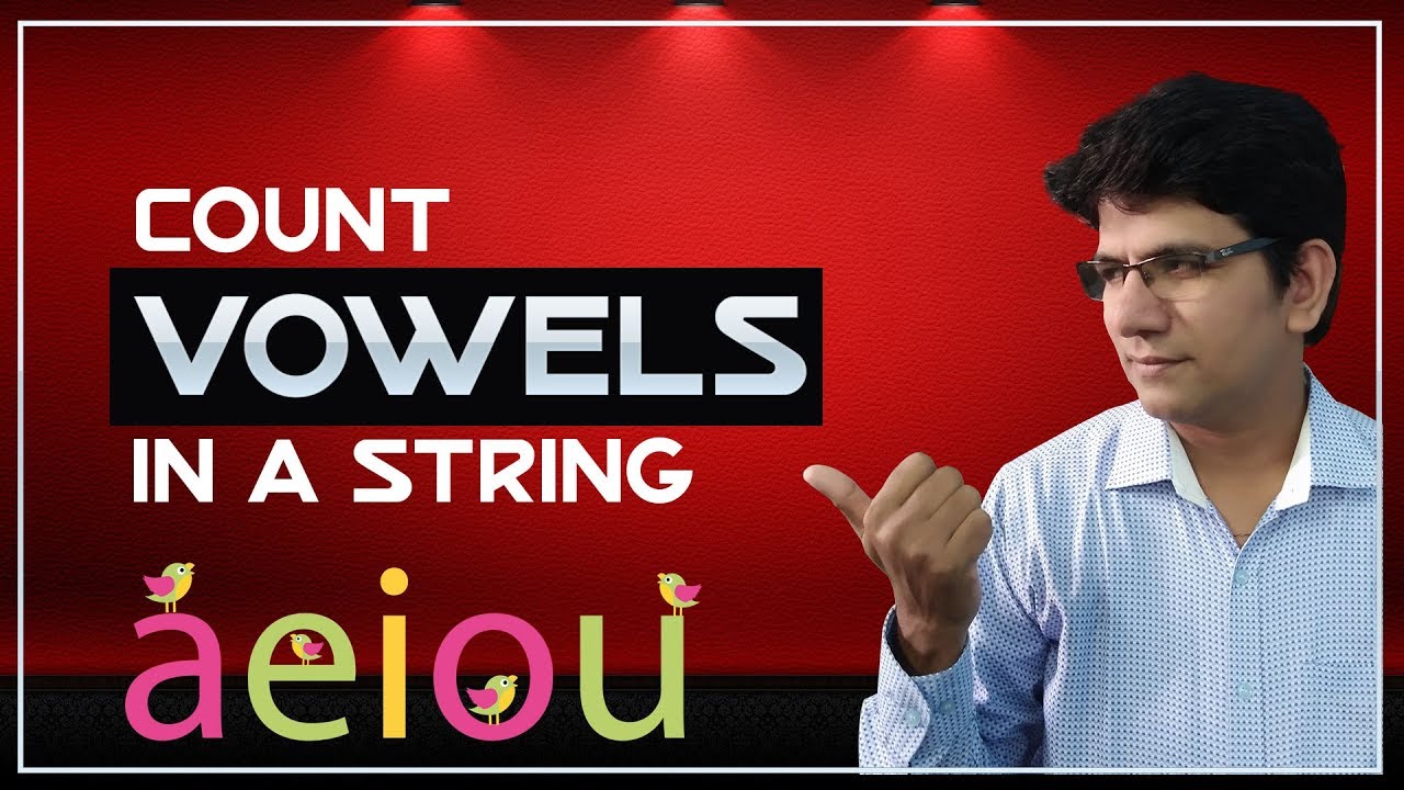 C Program to count vowels in a given string