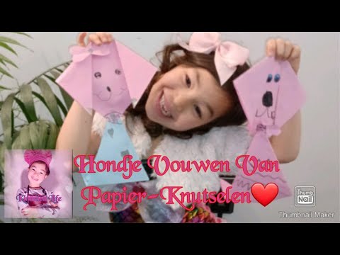 Hondje Vouwen Van Papier-Knutselen-Kimmica Life-❤️️