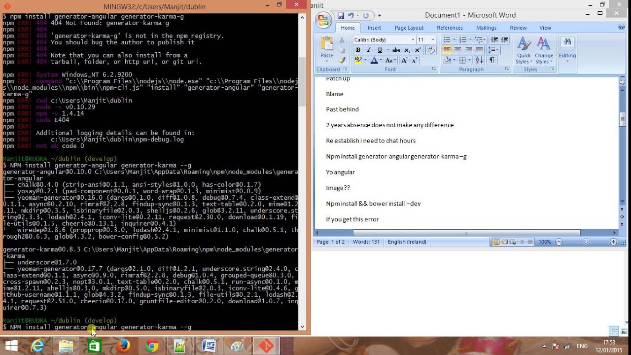 default angularjs app