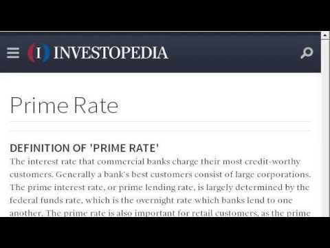 Define The Benchmark Prime Lending Rate
