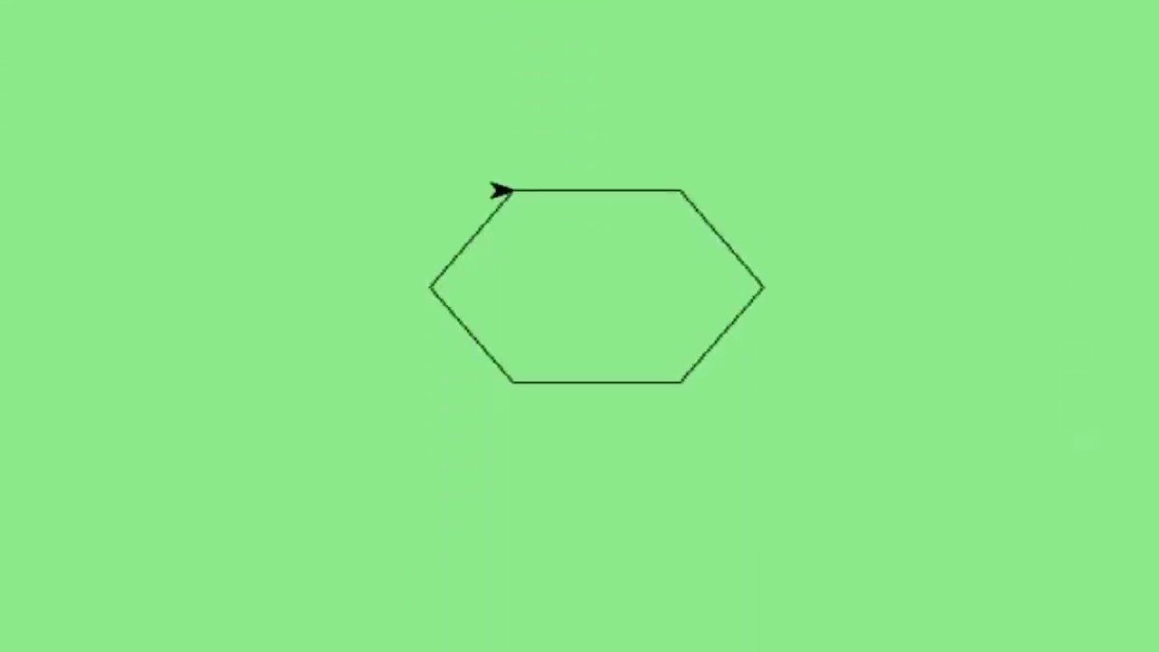 How to draw Hexagon using python programming