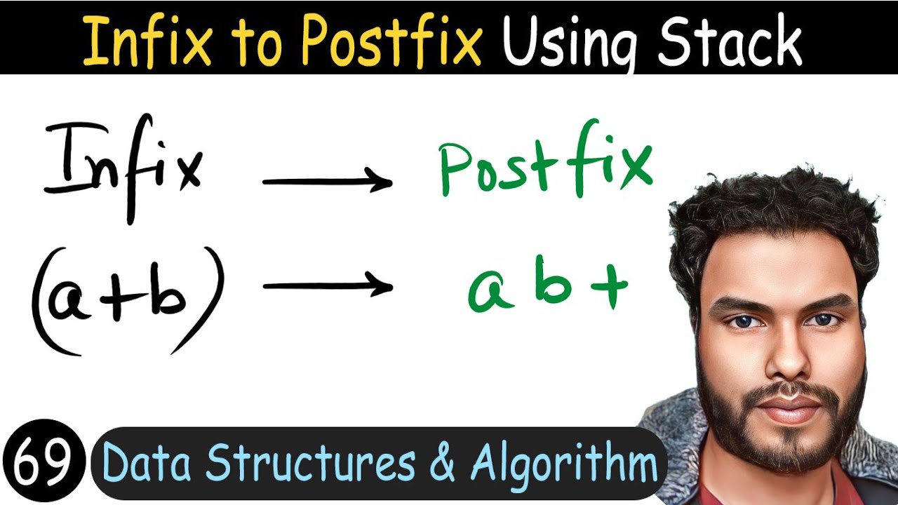 69 - Infix to Postfix using Stack - Stack Application | DSA Tutorial