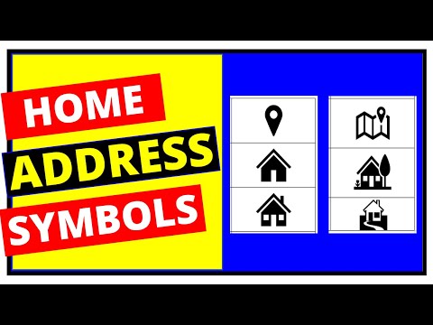 HOME ADDRESS SYMBOLS In Word