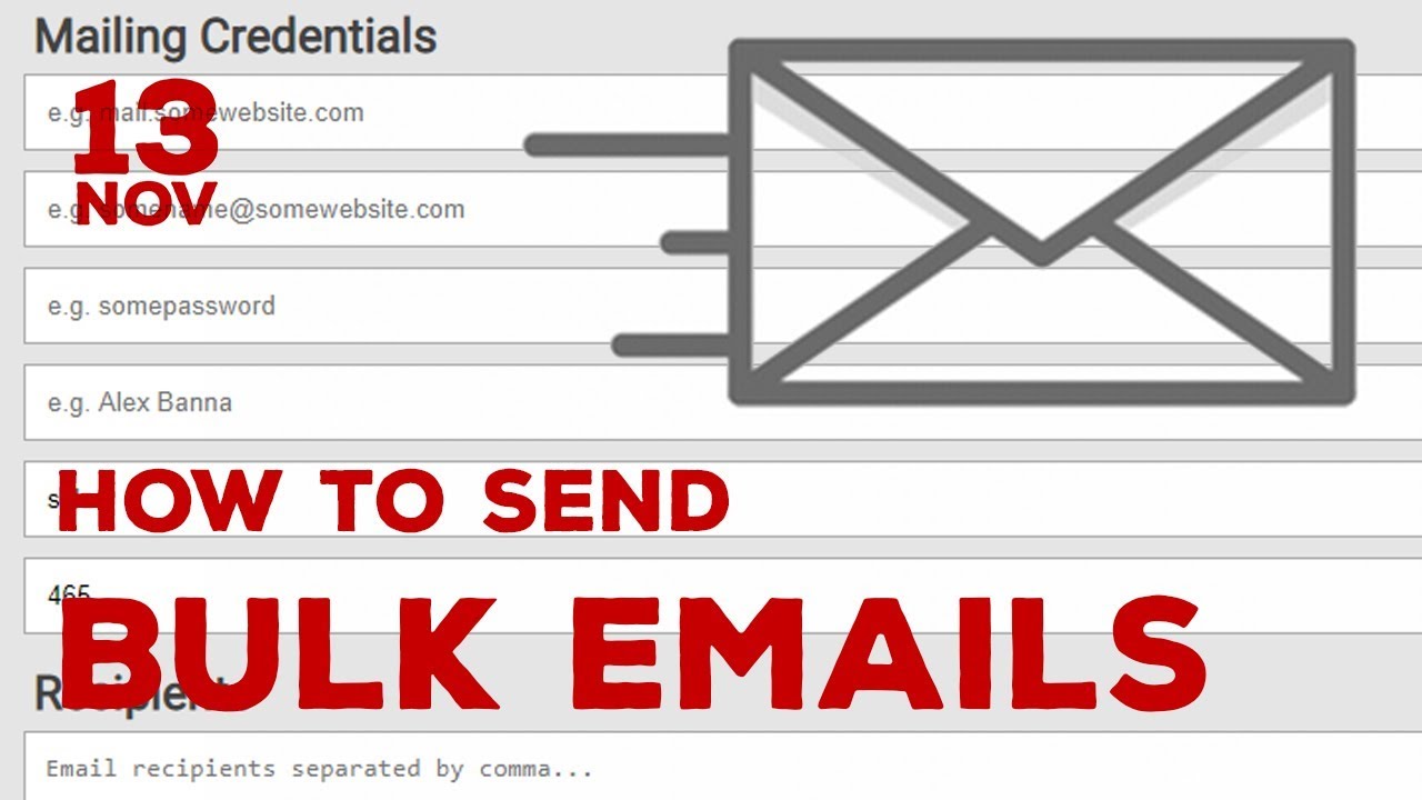 How to send a bulk (mass) emails with Ciihuy SMTP Bulk Mail Sender