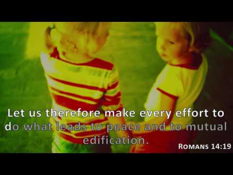 Romans 14:19, Holy Bible, NIV