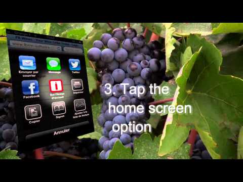 FB Wines - How to add a shortcut icon on iPhone & iPad