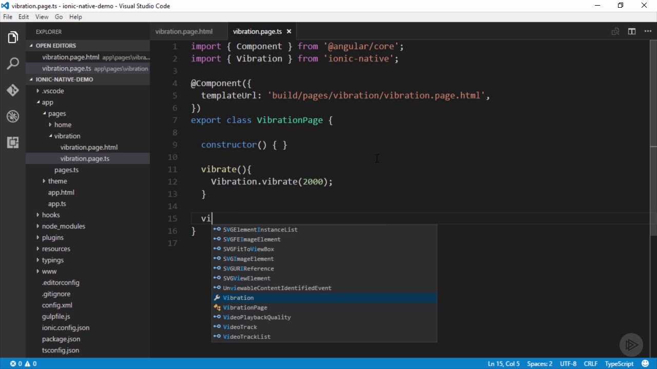 Ionic tutorials 2   37 Vibration