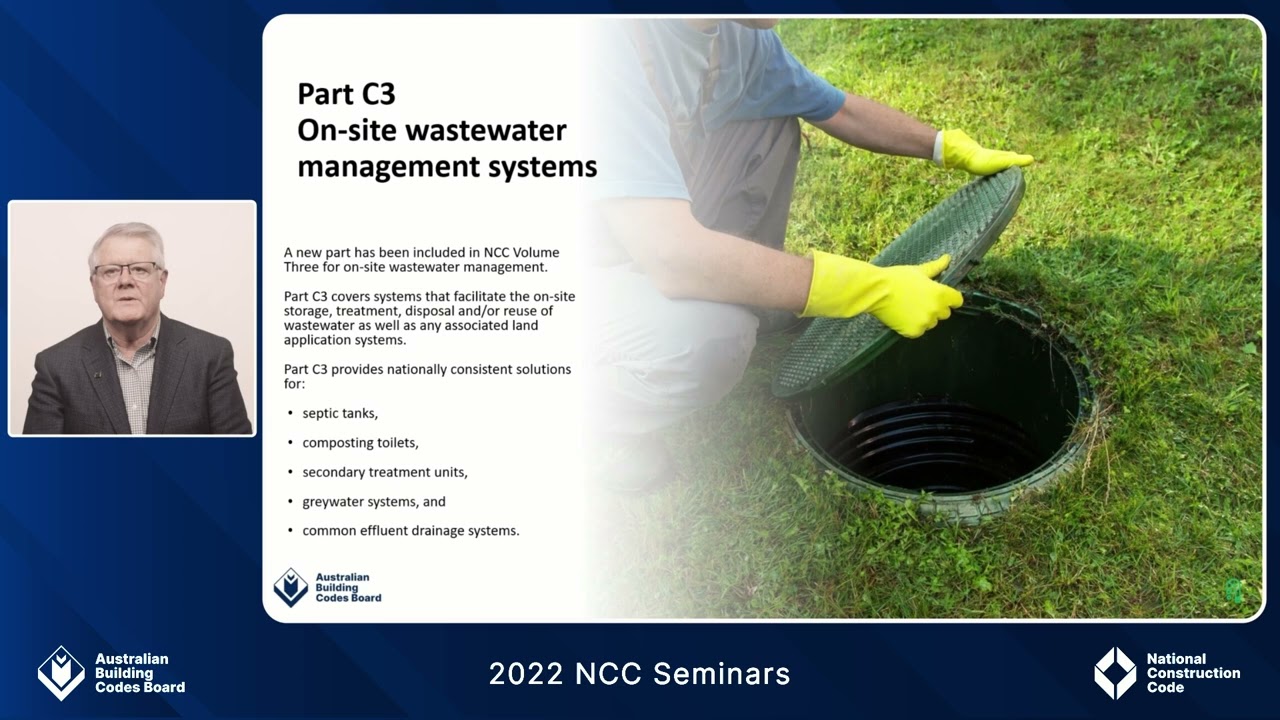 2022 NCC Seminars: Volume Three - Sanitary plumbing and on-site wastewater treatment services