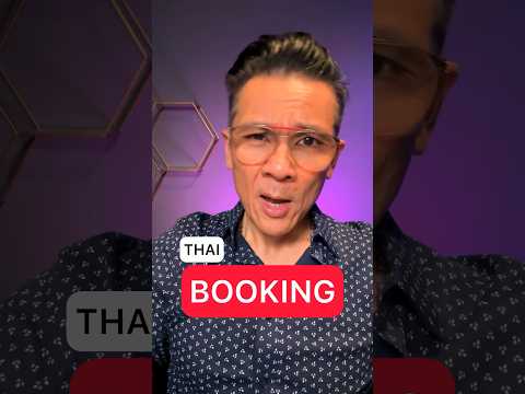 BASIC THAI LESSON : How to say BOOKING for Beginners & Travelers 🇹🇭🙏#shorts #learnthai #thaiword