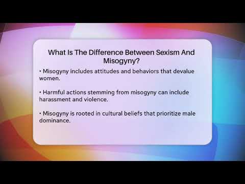 What Is The Difference Between Sexism And Misogyny? - The Sociology Workshop