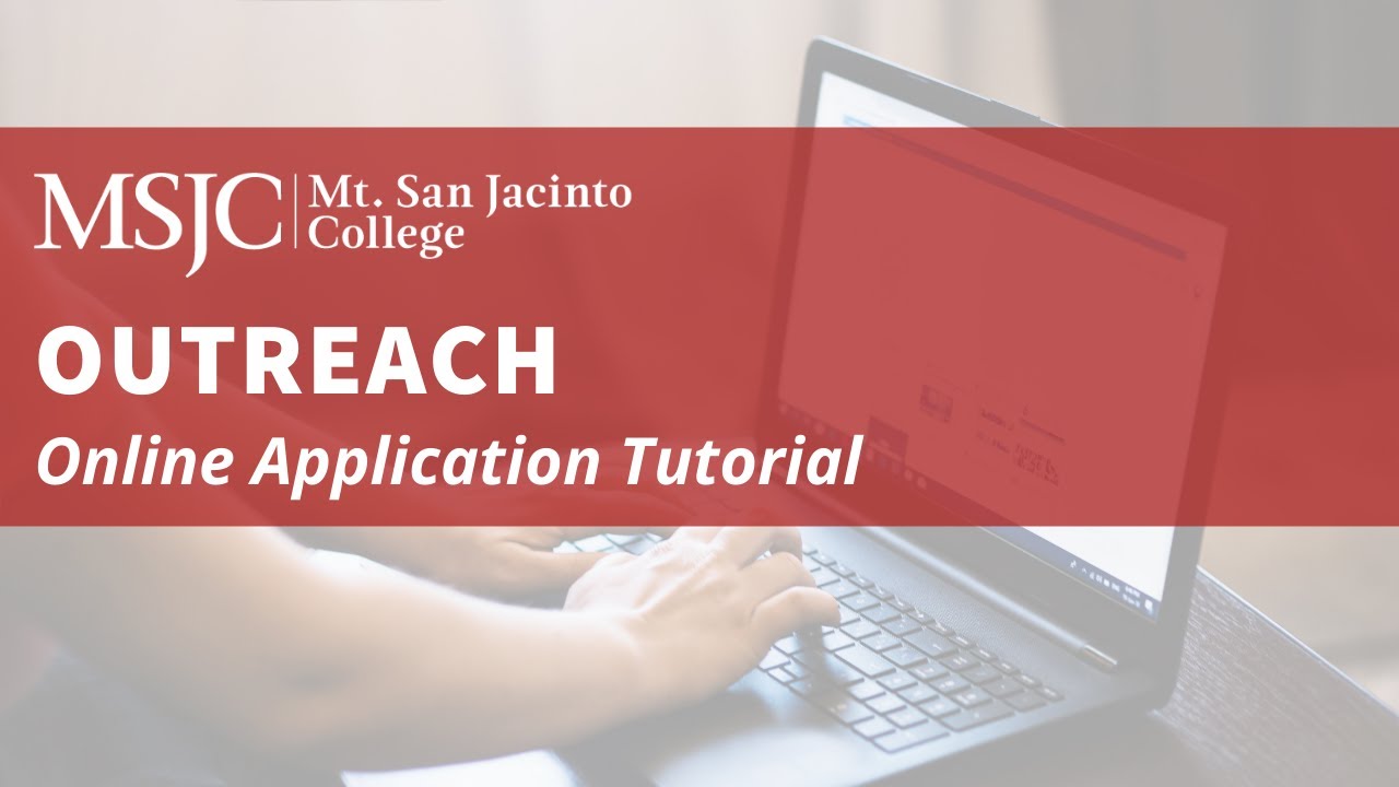 MSJC Online Application Tutorial