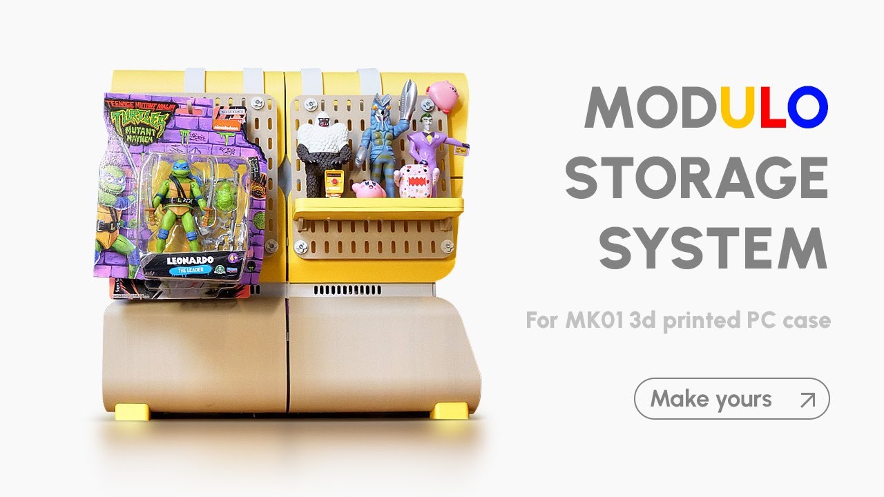 Modulo: 3d printed modular storage plates for 3d printed pc case