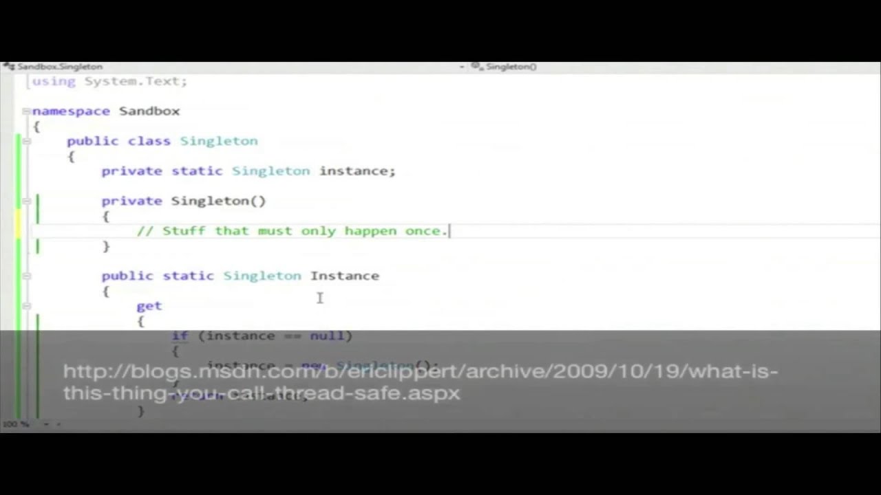 Singletons and Threads- What You Should Know