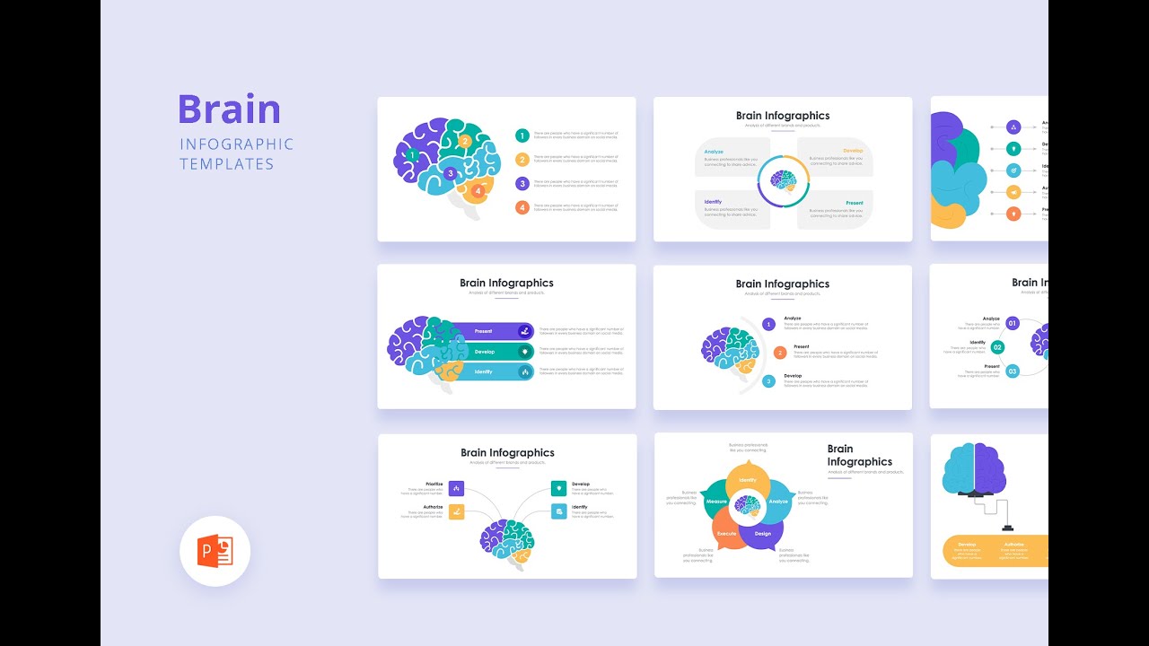 Brain Infographics PowerPoint Template