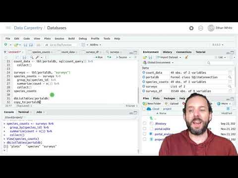 Working With SQL Databases From R: Copying Data From R To A Database