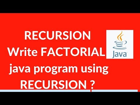 #21 : Factorial using recursion in java || Interview programming questions