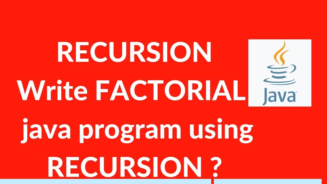 #21 : Factorial using recursion in java || Interview programming questions