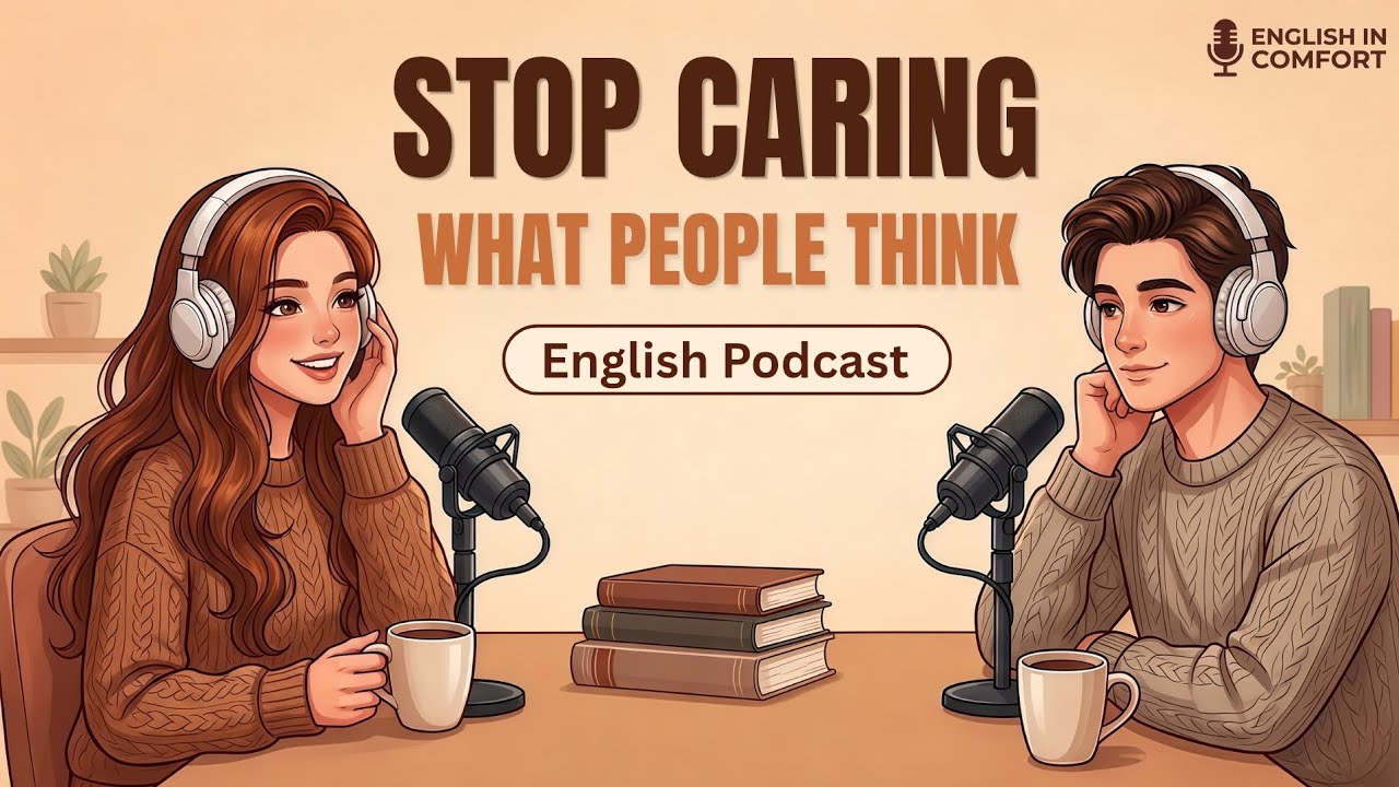 How to Stop Caring What People Think | English Podcast | Easy English Conversation for Beginners