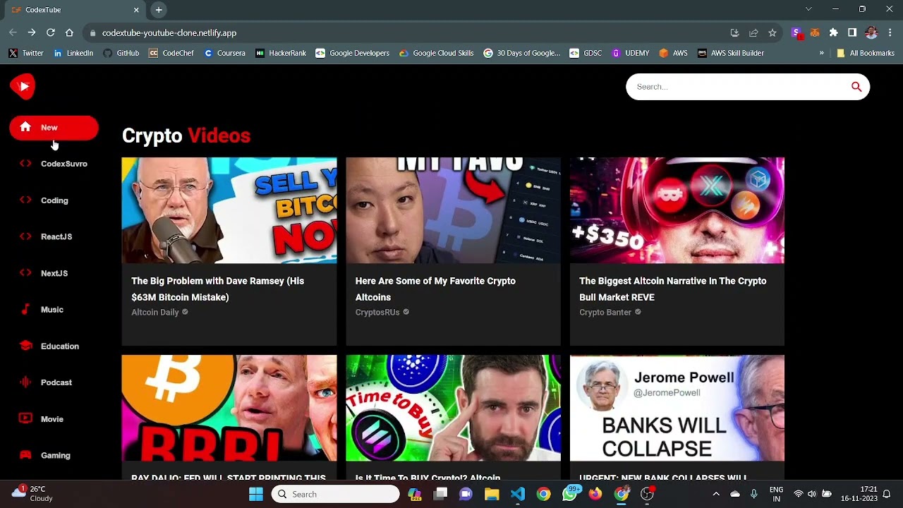 CodexTube - YouTube Clone | React | Material UI | Rapid API | Axios