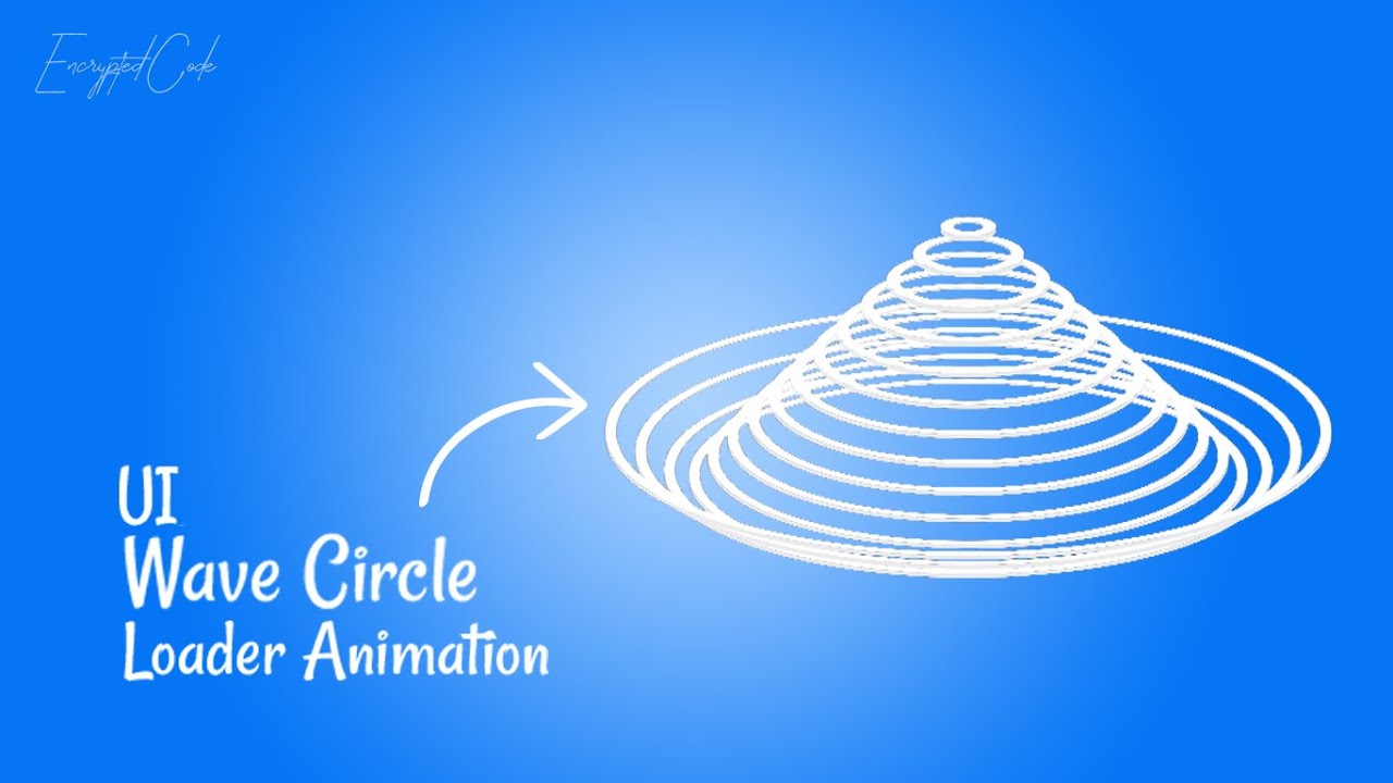 Pure CSS Wave Animation Loader | Encrypted Code