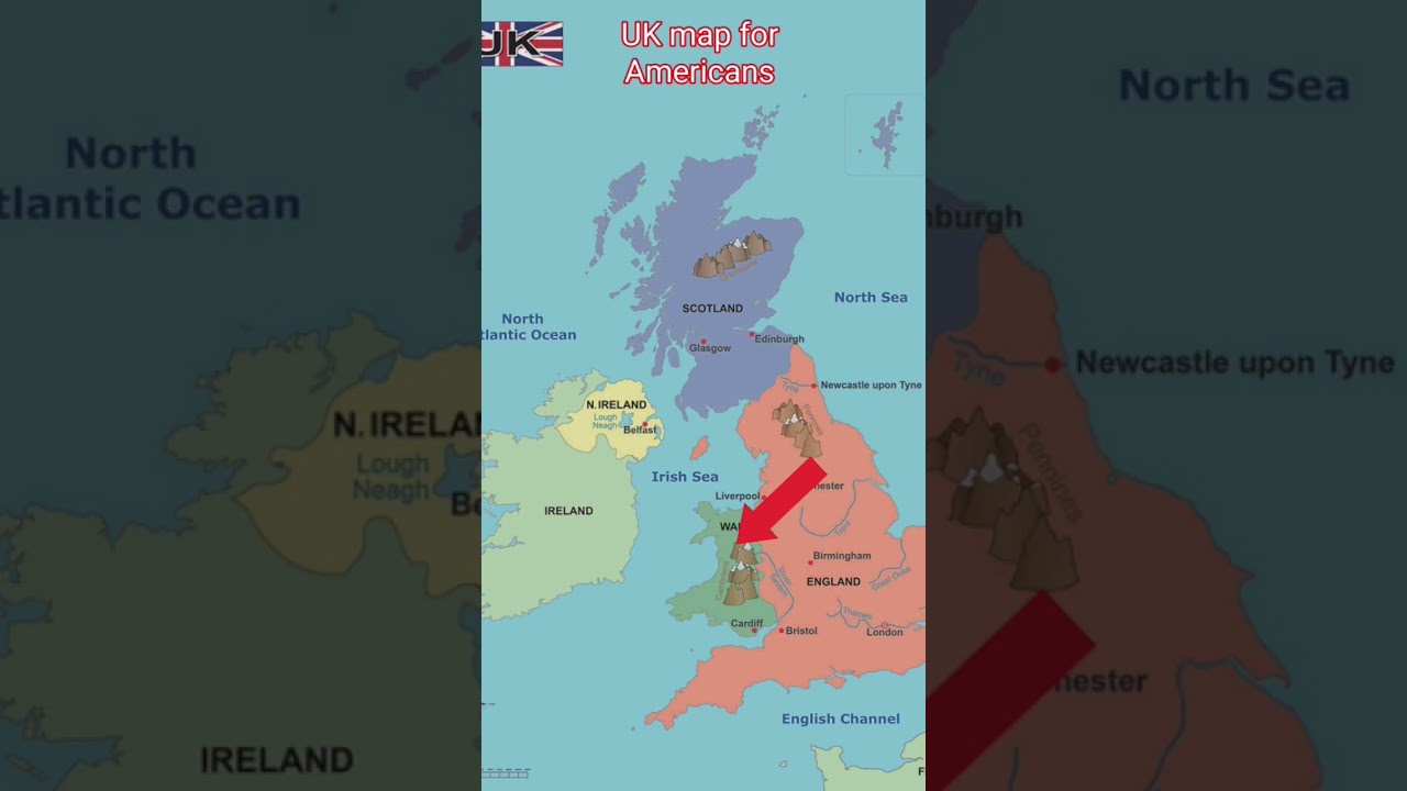 The UK map explained for Americans #funny #memes #funnycomedy