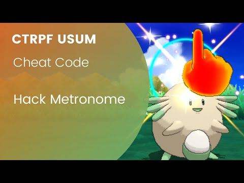 POKEMON USUM | CHEAT CODE | HACK METRONOME (AND RNG)