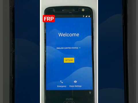 Moto Z Android 8.0.0 FRP Bypass Google Account