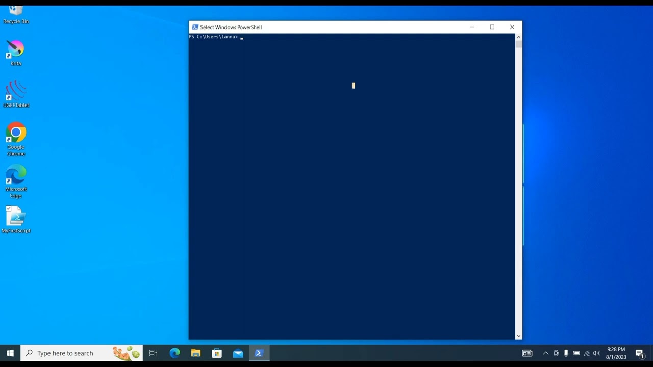 Write Your First Windows PowerShell Script