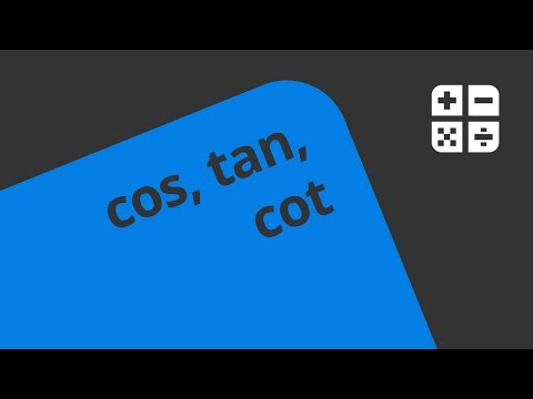 Kosinus, Tangens, Cotangens: Definition | Mathematik | Geometrie