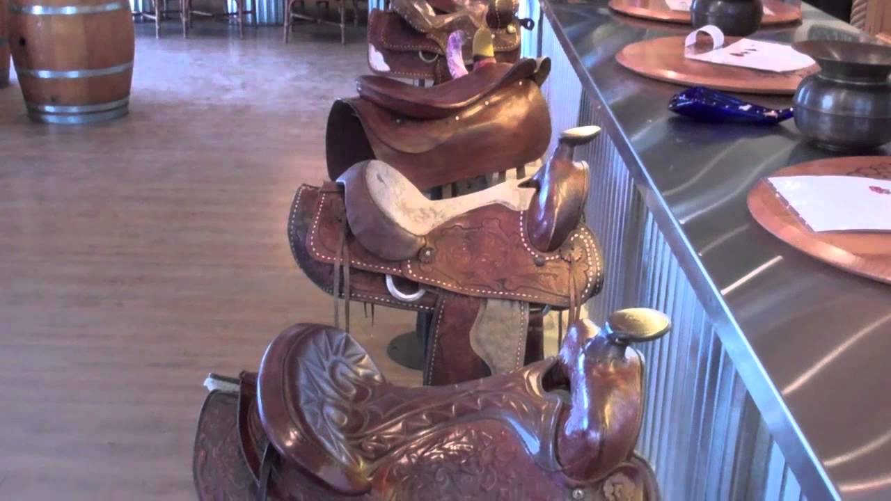 Horse Saddle Bar Stools-Krause Berry Farms-Langley BC
