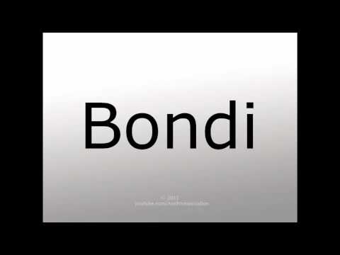 How To Pronounce Bondi