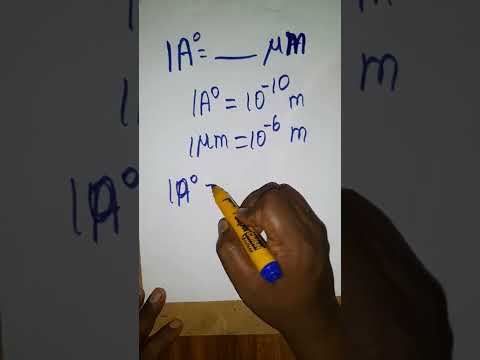 angstrom unit to micrometer