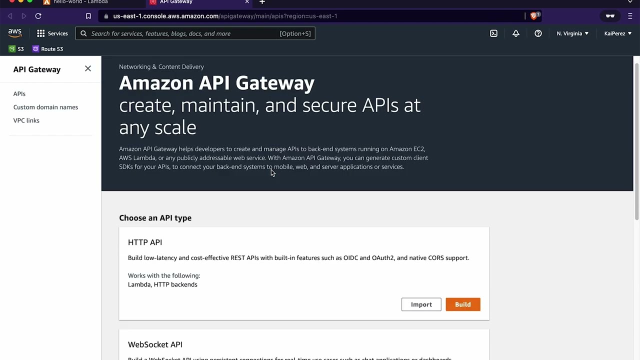 Using Parameters in AWS Lambda and API Gateway