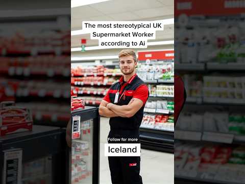 The most stereotypical UK supermarket worker according to Ai#funny #uk #work #ai #meme