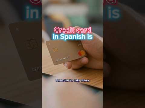 CREDIT CARD in SPANISH | Customer Service