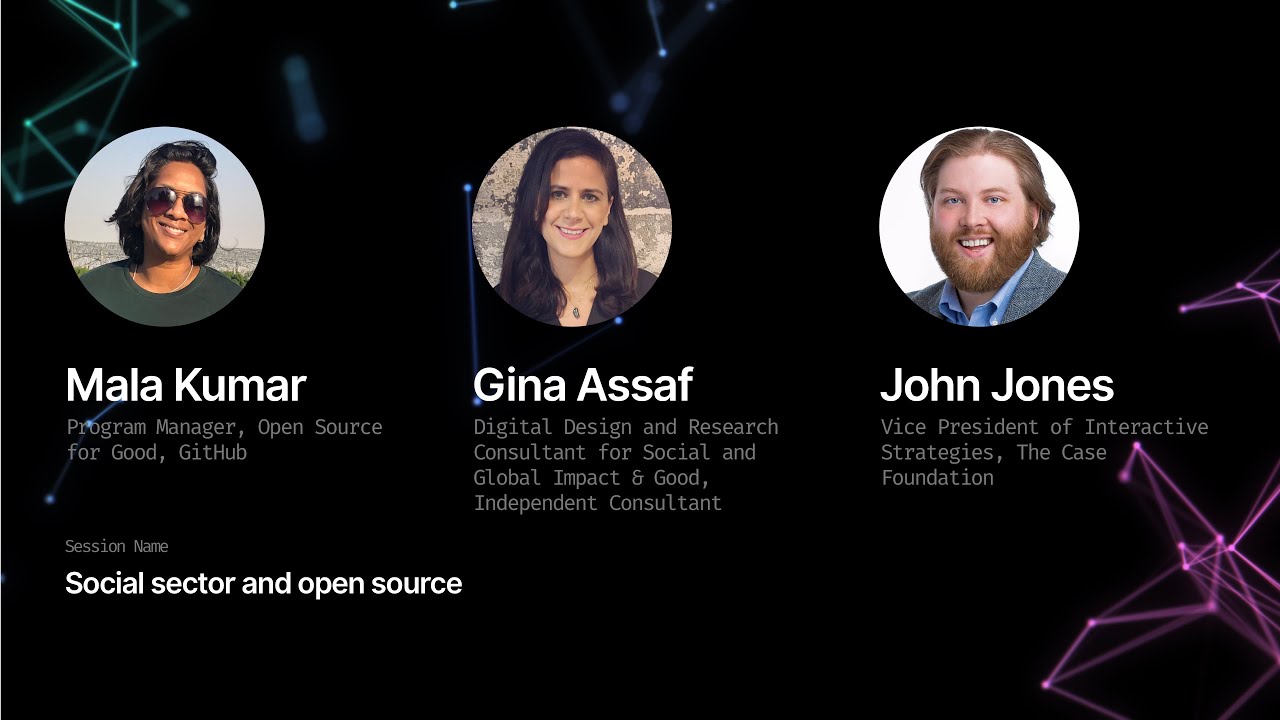 Social sector and open source - GitHub Universe 2019