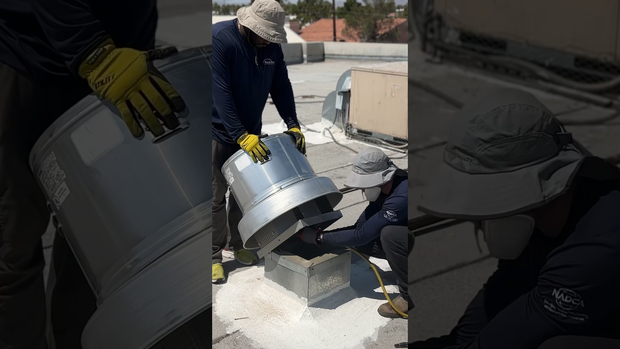 Commercial exhaust fan cleaning in Las Vegas #cleaning #hvac ￼