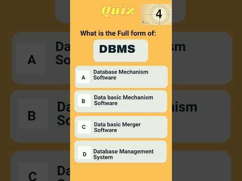 DBMS stands for? #computer #mcqs#abbrevations