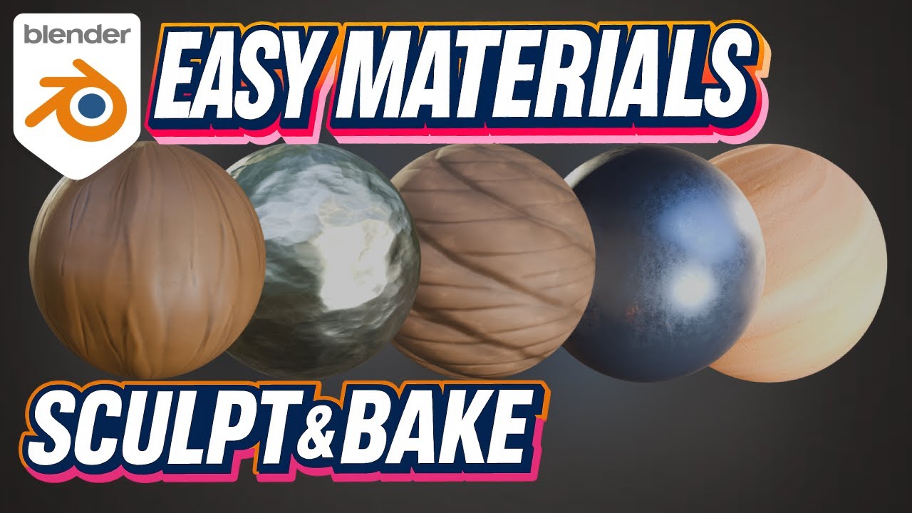 Create Custom Materials in Blender with TexTools + Ucupaint (Sculpt & Bake)