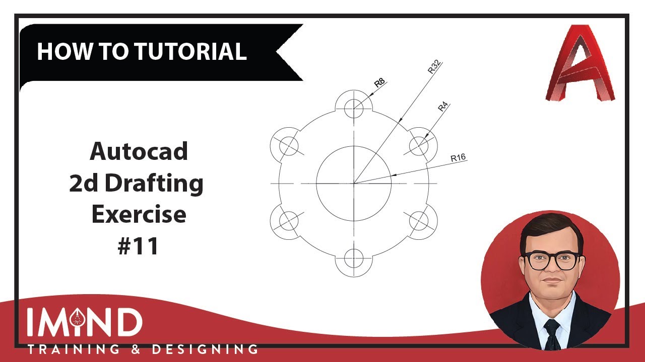 Autocad 2D Drafting Exercise #11 Basic to Advance