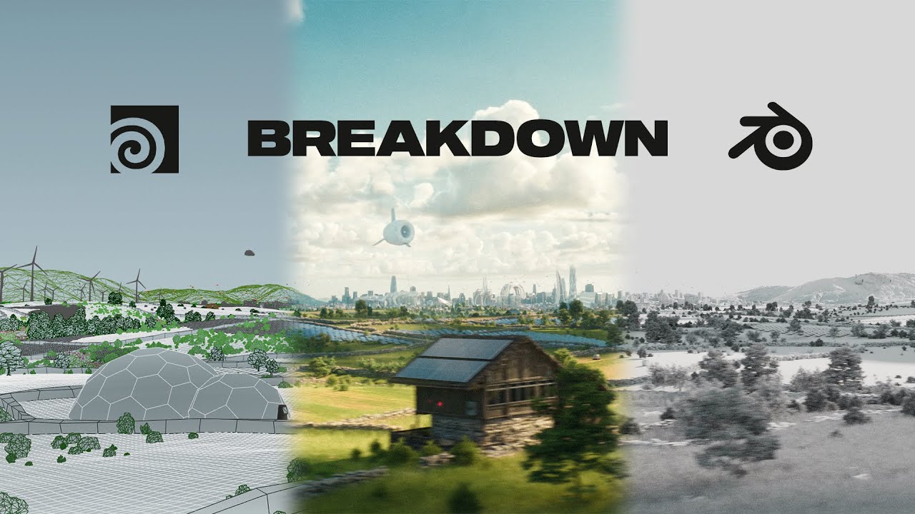 How I made this Solarpunk 3D Environment