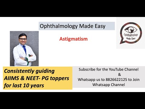 Astigmatism - With the rule/against the rule & Streak movement