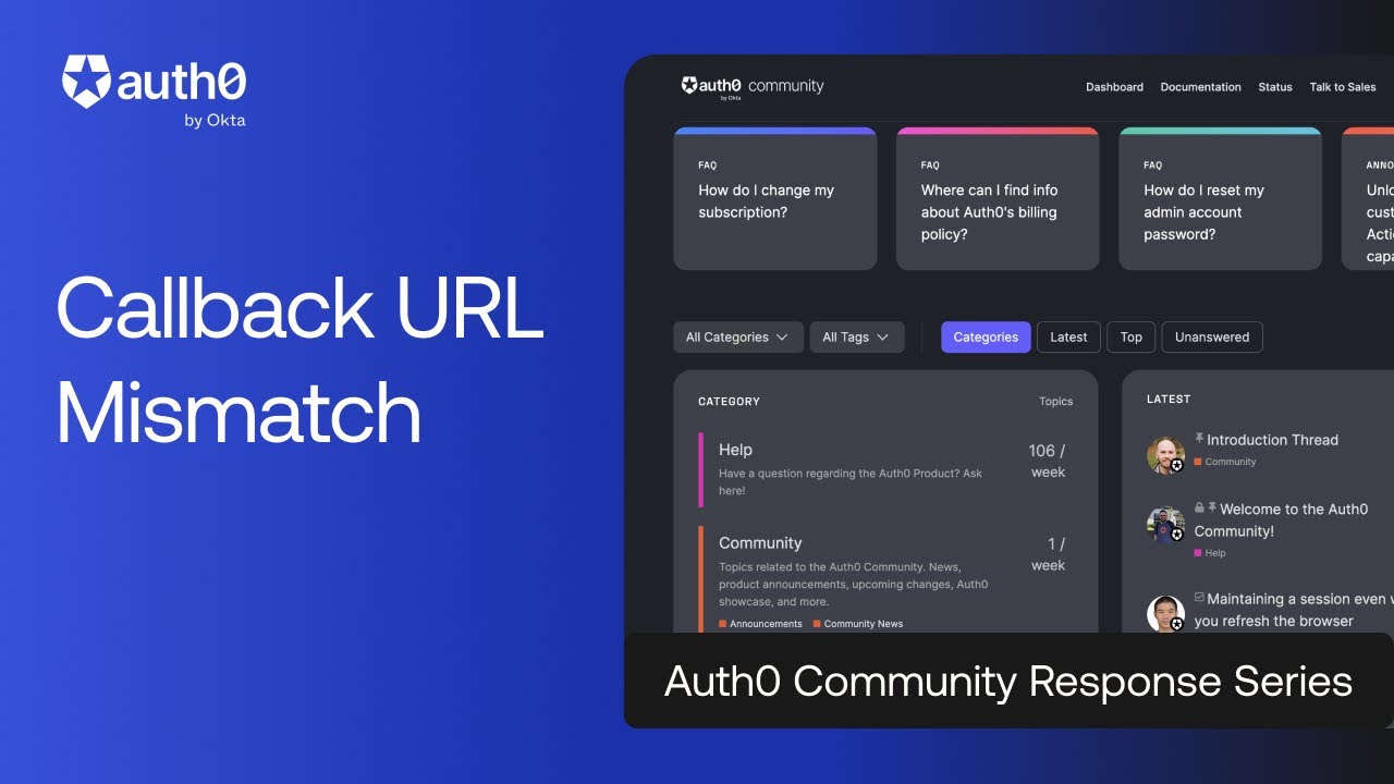 Callback URL Mismatch - Auth0 Support