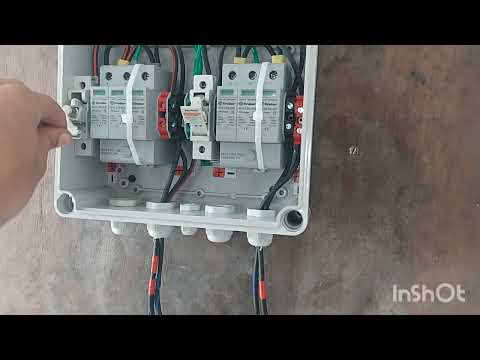 Solar Grid Inverter and DCDB/ACDB Connections #solarpv #Inverter #acpower #grid #solar #energy #dc