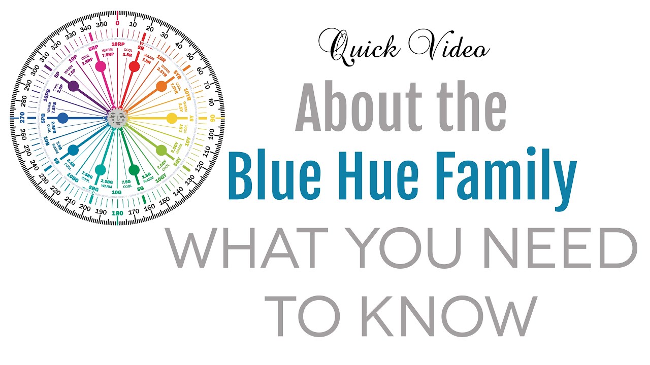 The Blue Hue Family on The Color Strategist Color Wheel