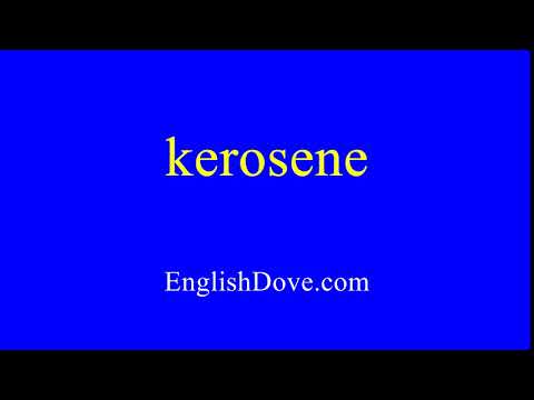 How to pronounce kerosene in American English.