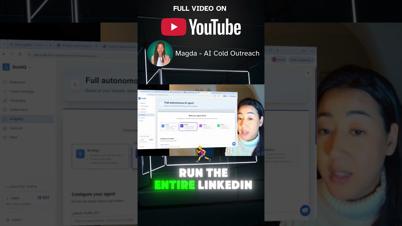 The Linkedin AI Outreach Agent selection inside ScaliQ