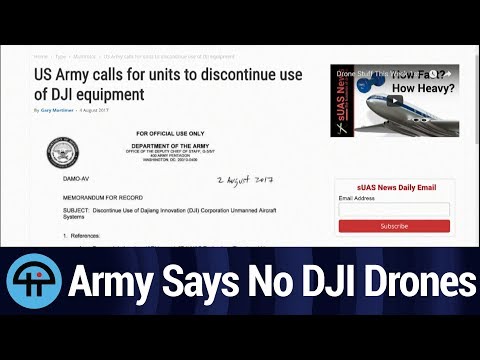 US Army Stops Using Chinese DJI Drones
