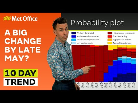 10 Day Trend 14/05/2025 – Some signs of rain? – Met Office weather forecast UK